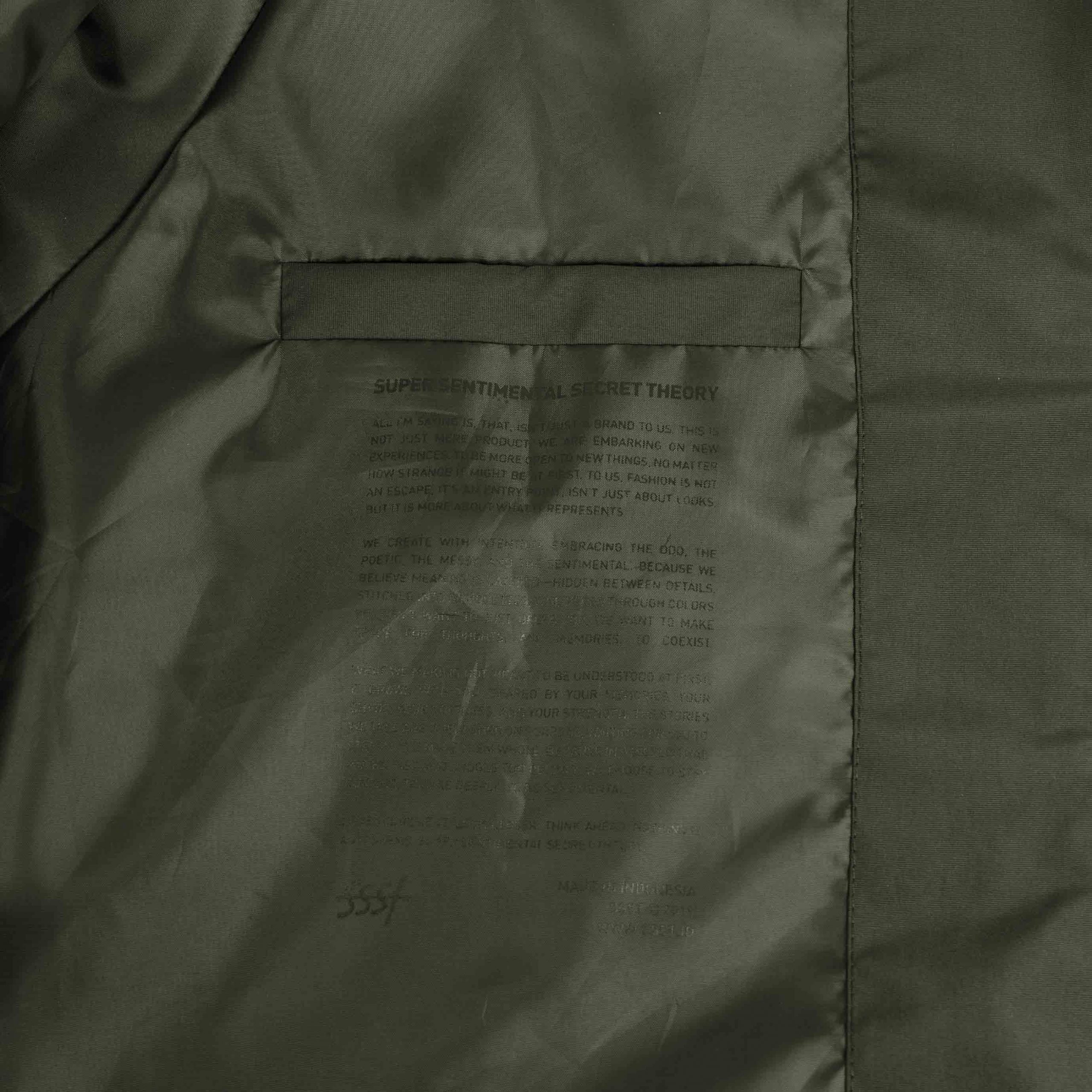 Diablo Jacket 2.0 Olive – Super Sentimental Secret Theory