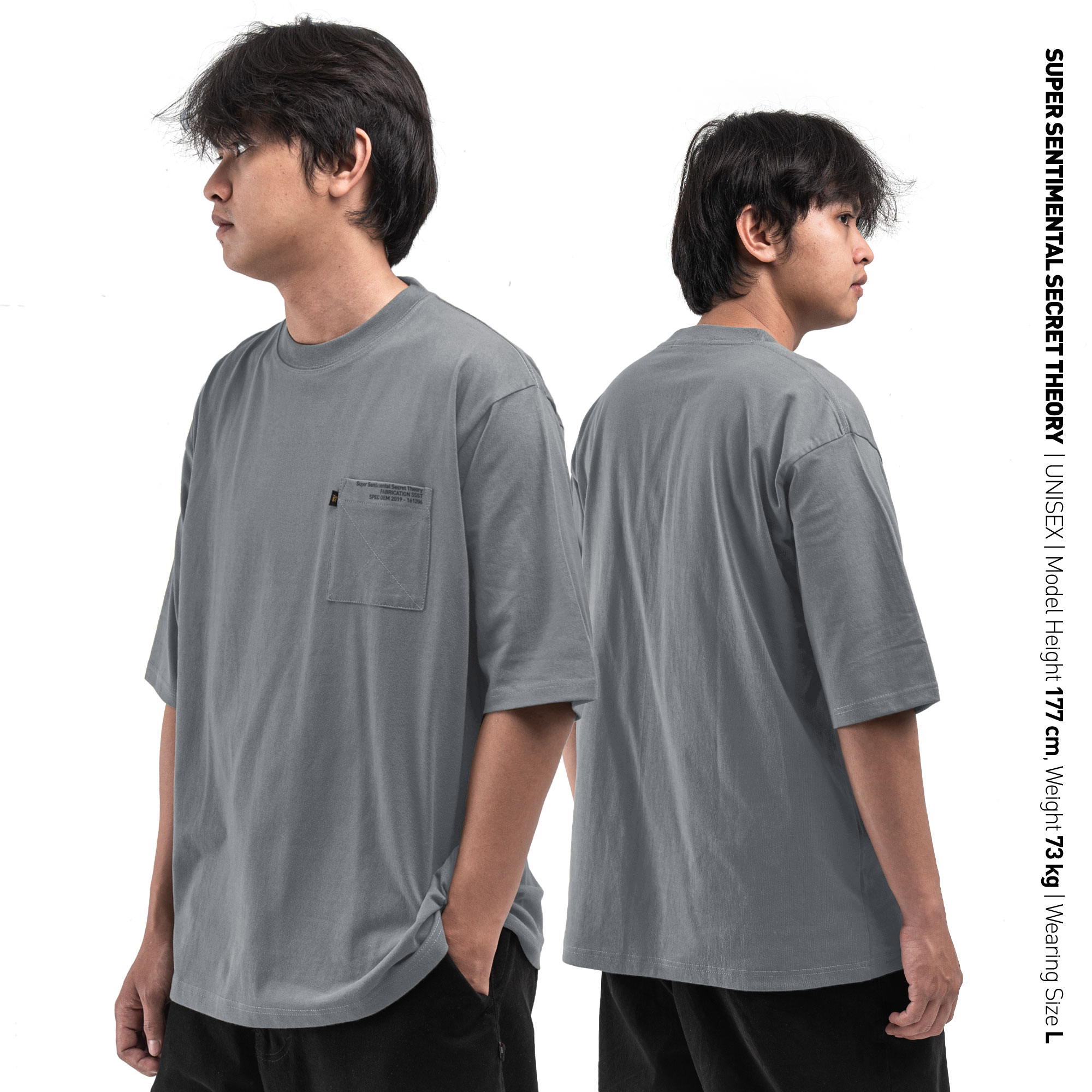 Basic Pocket Heavyweight Grey – Super Sentimental Secret Theory
