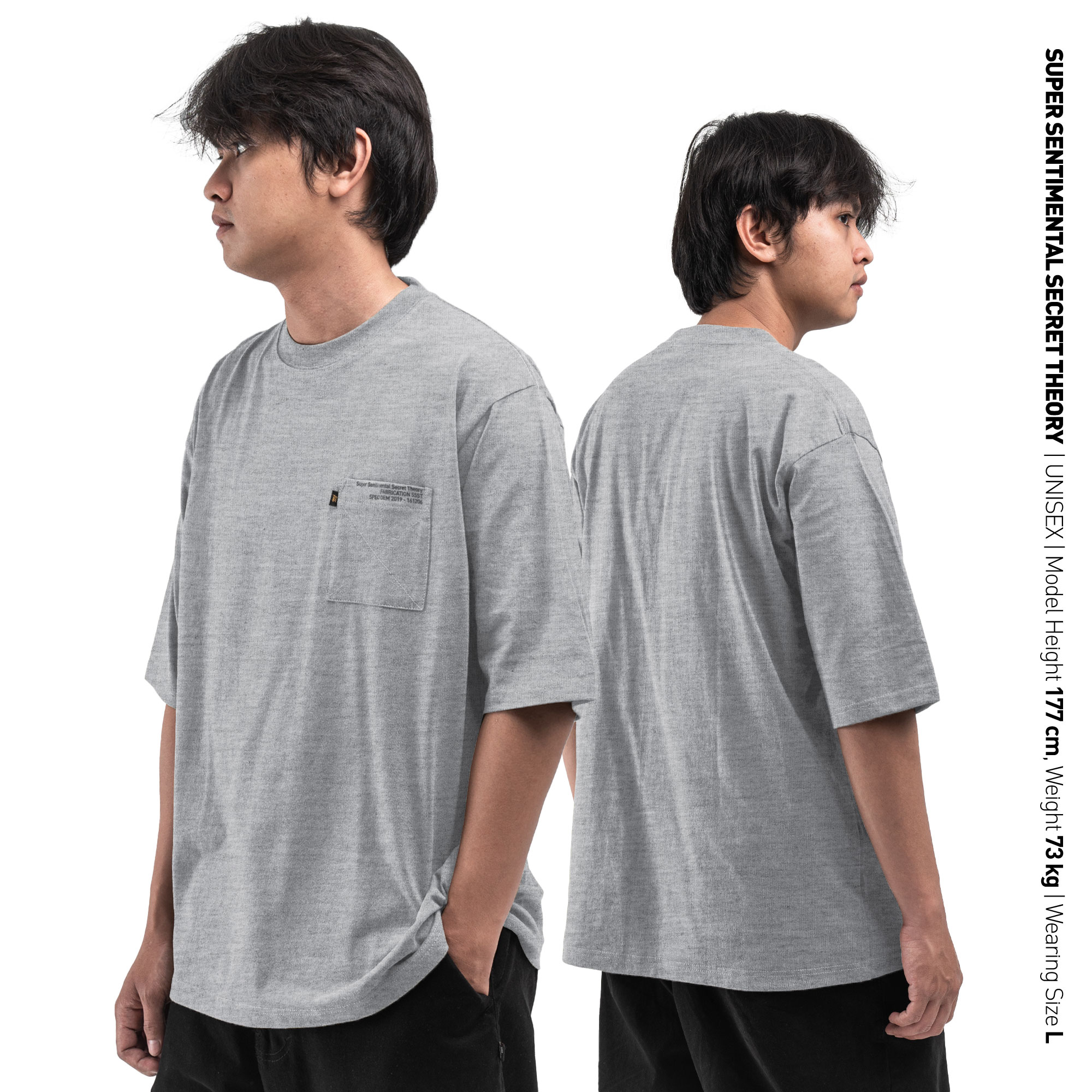 Basic Pocket Heavyweight Grey Misty – Super Sentimental Secret Theory