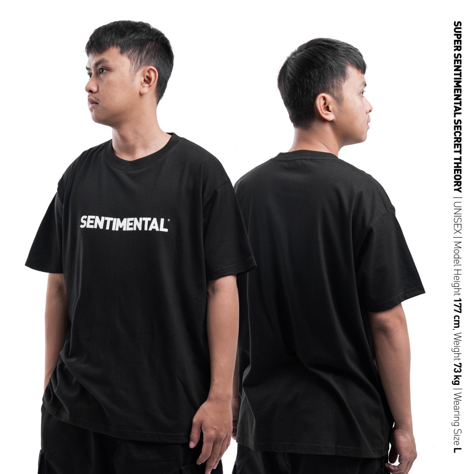 Basic Logo Black Heavyweight Tshirt – Super Sentimental Secret Theory