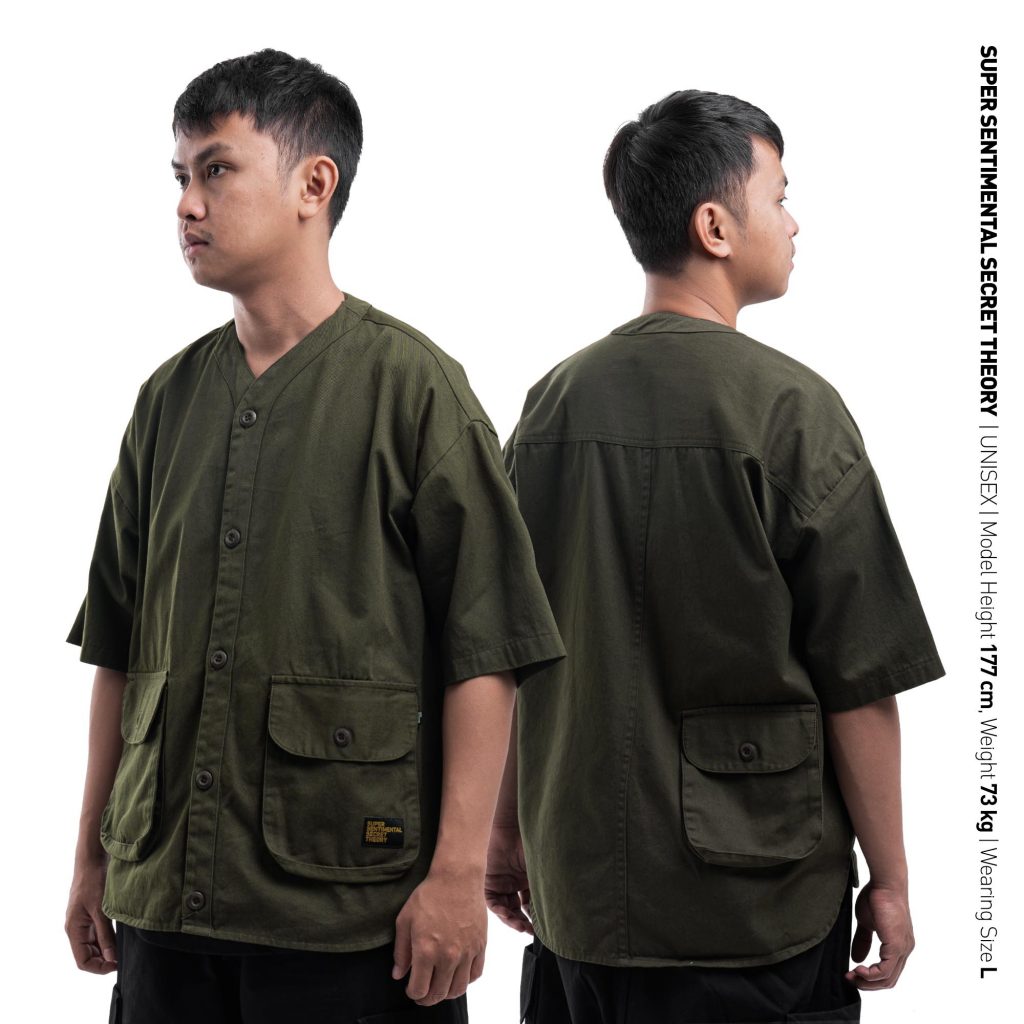 Homer Baseball Shirt Olive – Super Sentimental Secret Theory