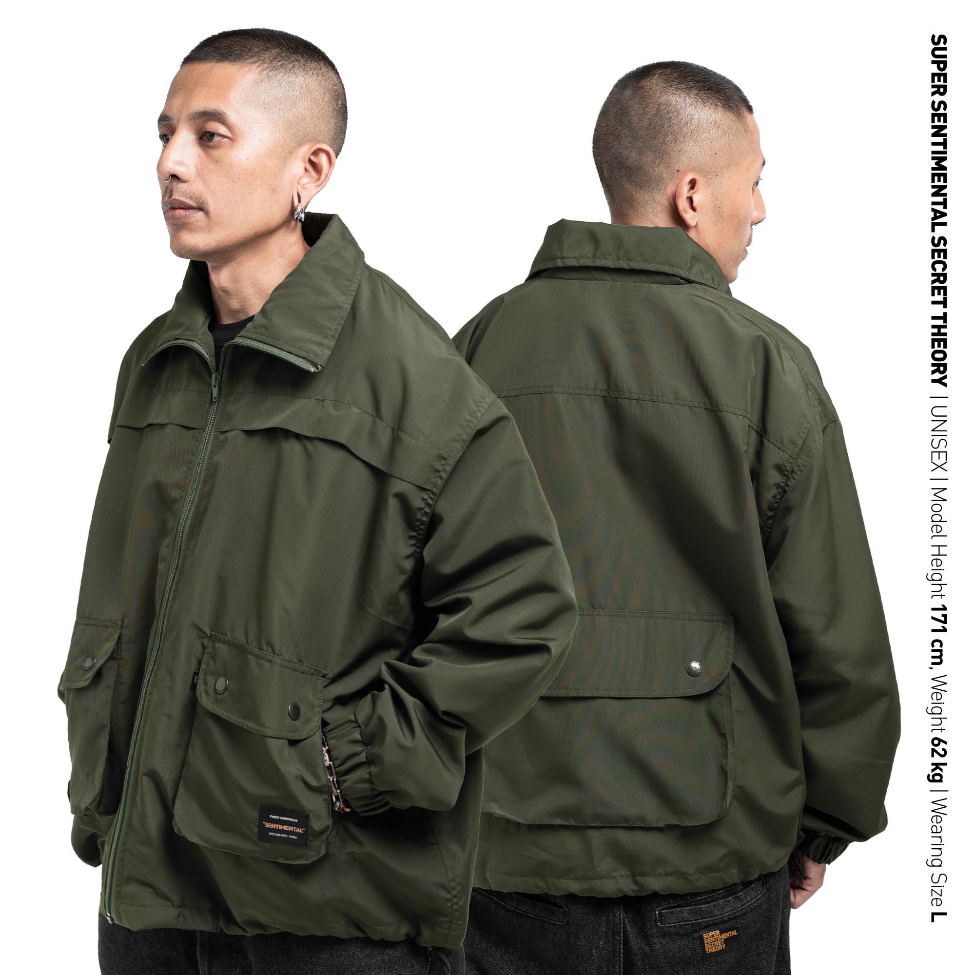 Diablo Layered Jacket Olive – Super Sentimental Secret Theory