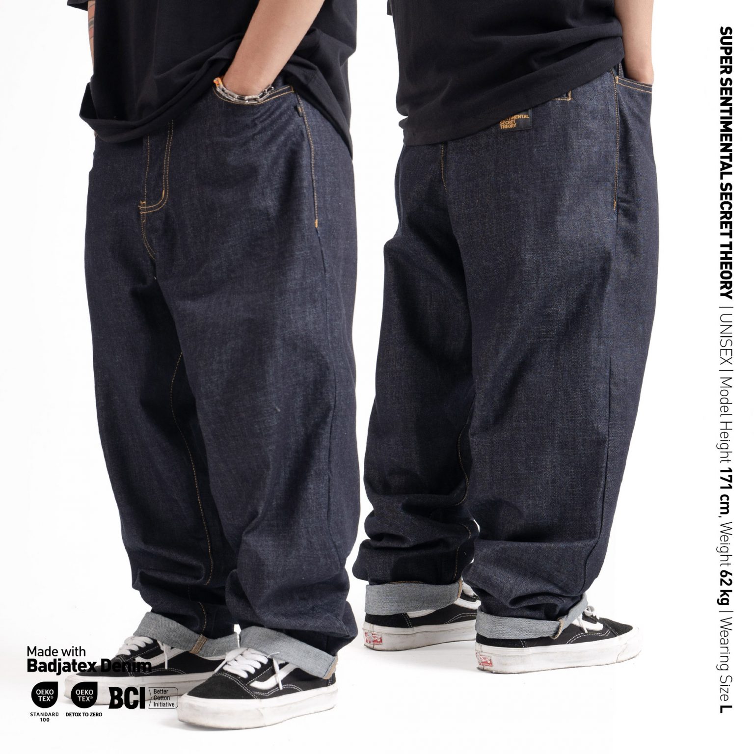 Crew Pants Denim Raw Indigo – Super Sentimental Secret Theory