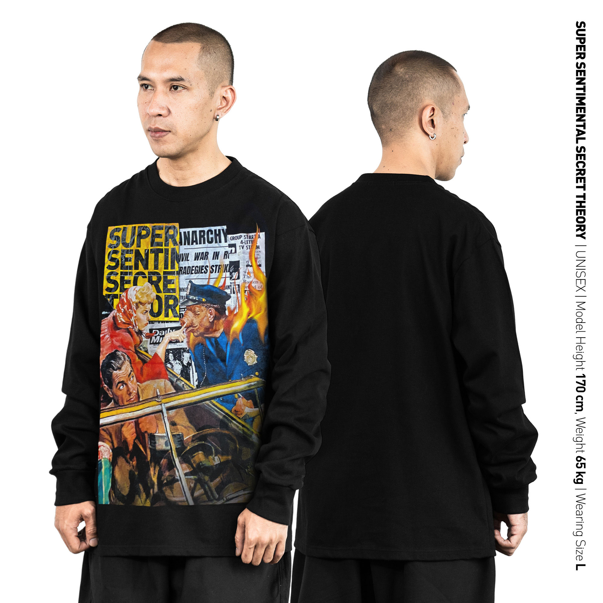 Pigs Longsleeve Heavyweight Tshirt – Super Sentimental Secret Theory