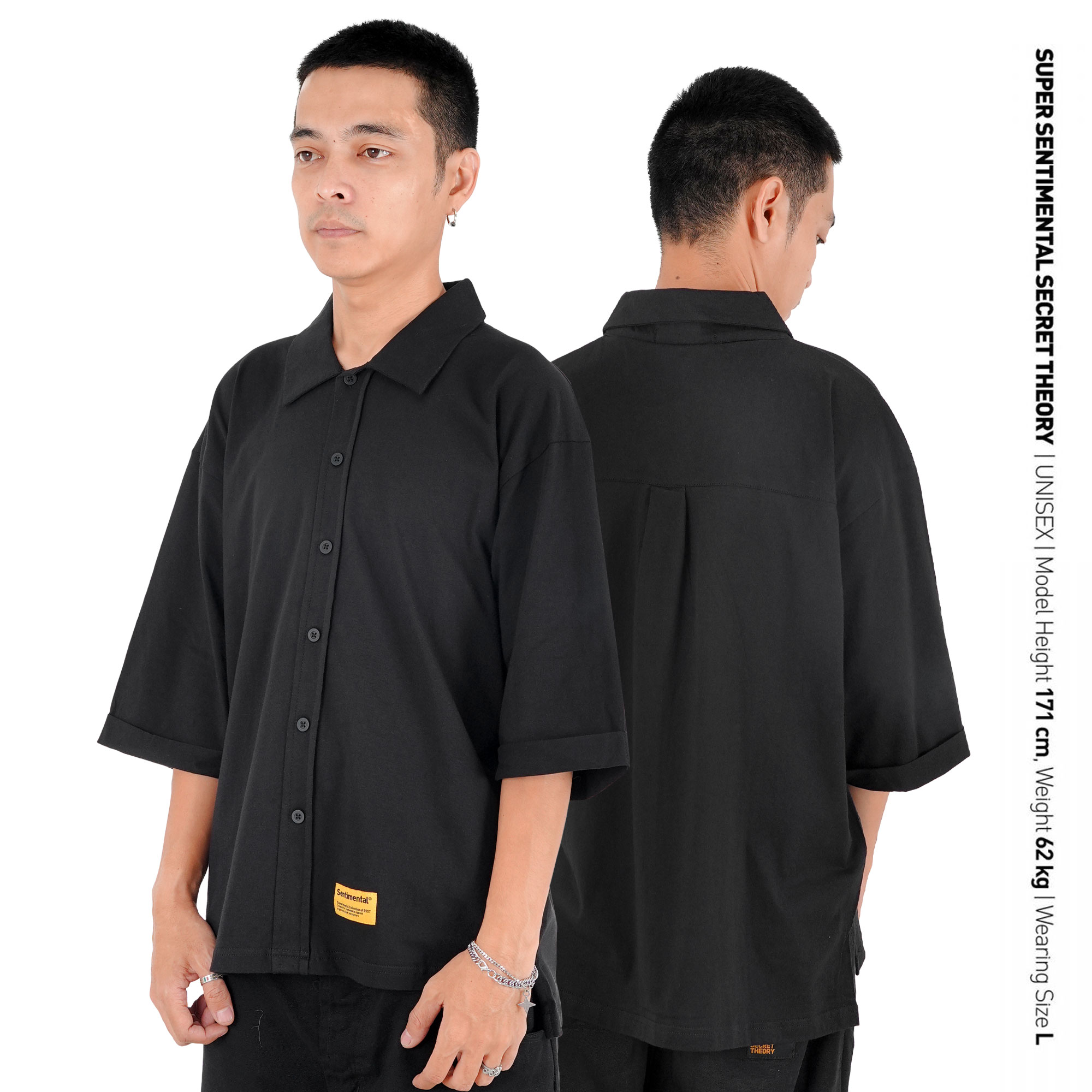 Basic Boxy Shirt Black – Super Sentimental Secret Theory