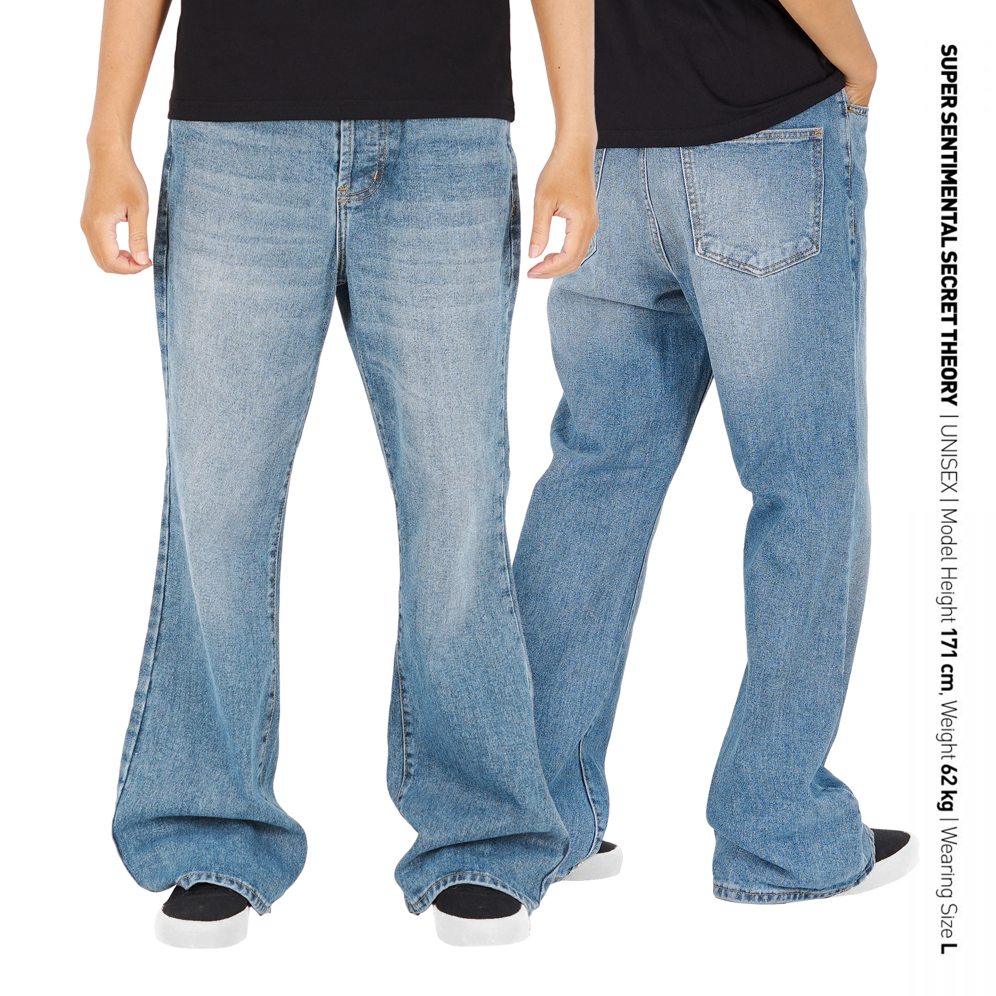 Mason Flare Denim Bootcut Washed Indigo – Super Sentimental Secret Theory